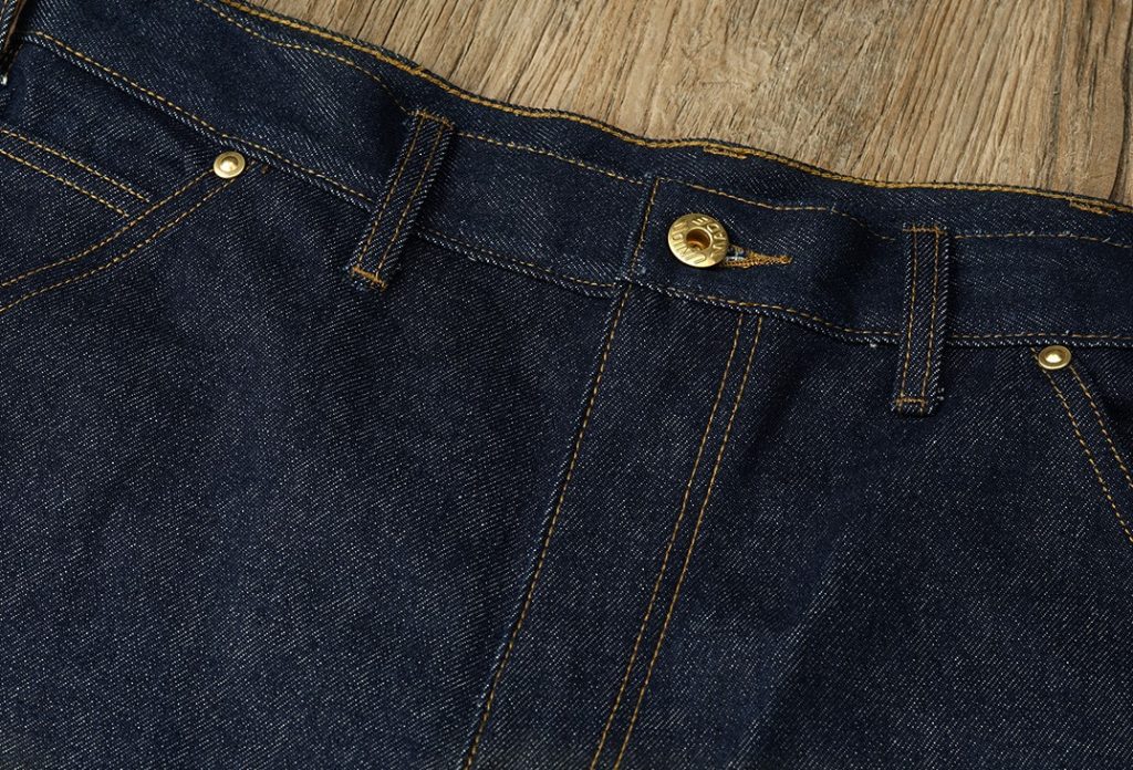 Double Knee Raw Denim Work Jeans 16oz Organic Cotton In Indigo - Kind ...