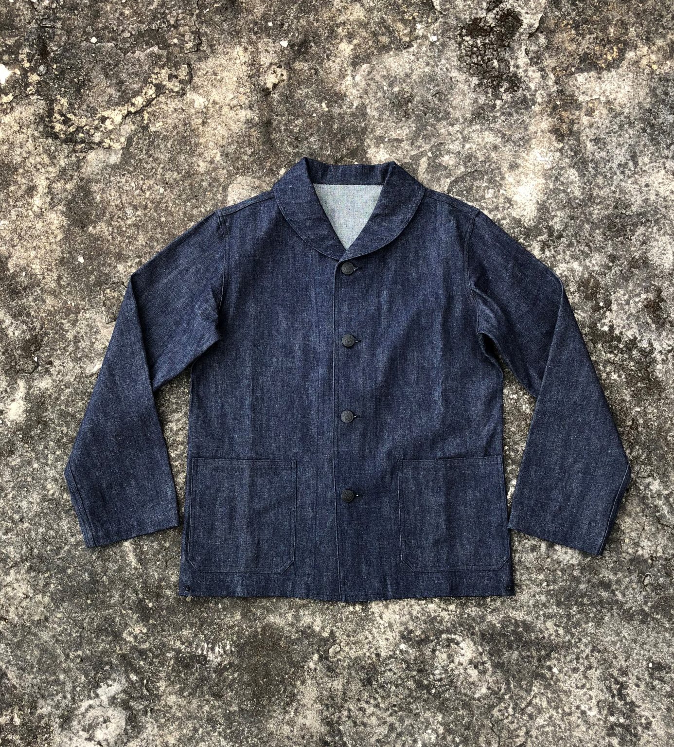 U.S.N Seaman Shawl Collar Denim Work Jacket - Kind Supply Co.