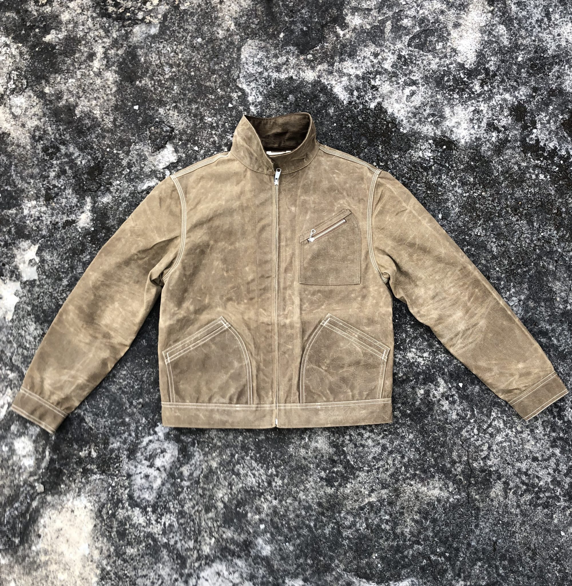 Waxed Cotton Canvas Motorcycle Jacket - Kind Supply Co.