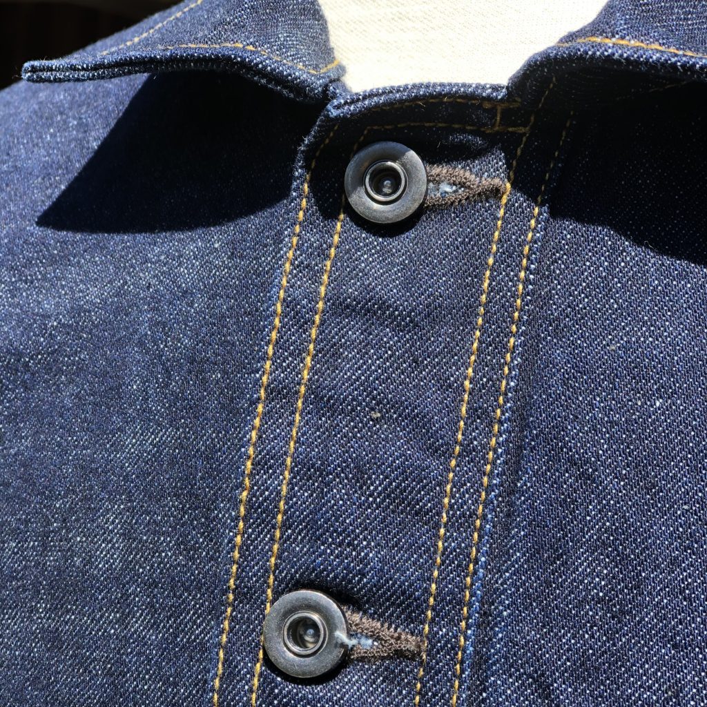 Closed Front Jumper Pullover Shirt/Jacket 13.8oz Japanese Organic ...